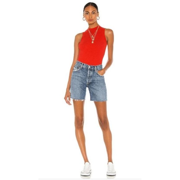 Agolde | Shorts | Agolde Rumi Mid Length Jean Shorts In Precision Size ...